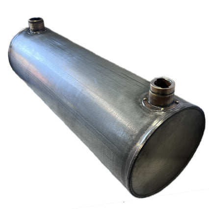 Round Steel fuel tanks by The Brassworks
