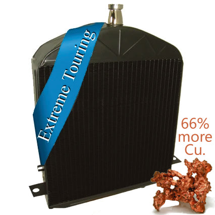 1917-1923 Model T Radiator "low" style Extreme Touring with 11 fins per ...