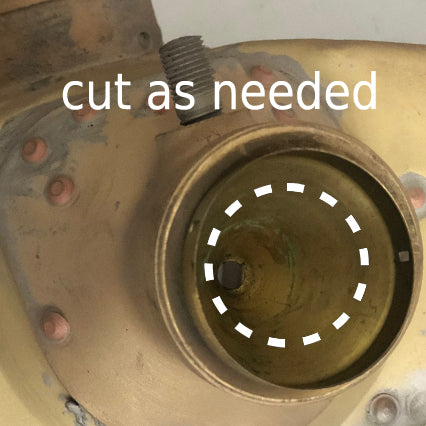 Cone flow restrictor for non pressure radiators – The Brassworks