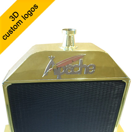 Polished Brass T Bucket Radiators - made to order - made in the USA ...